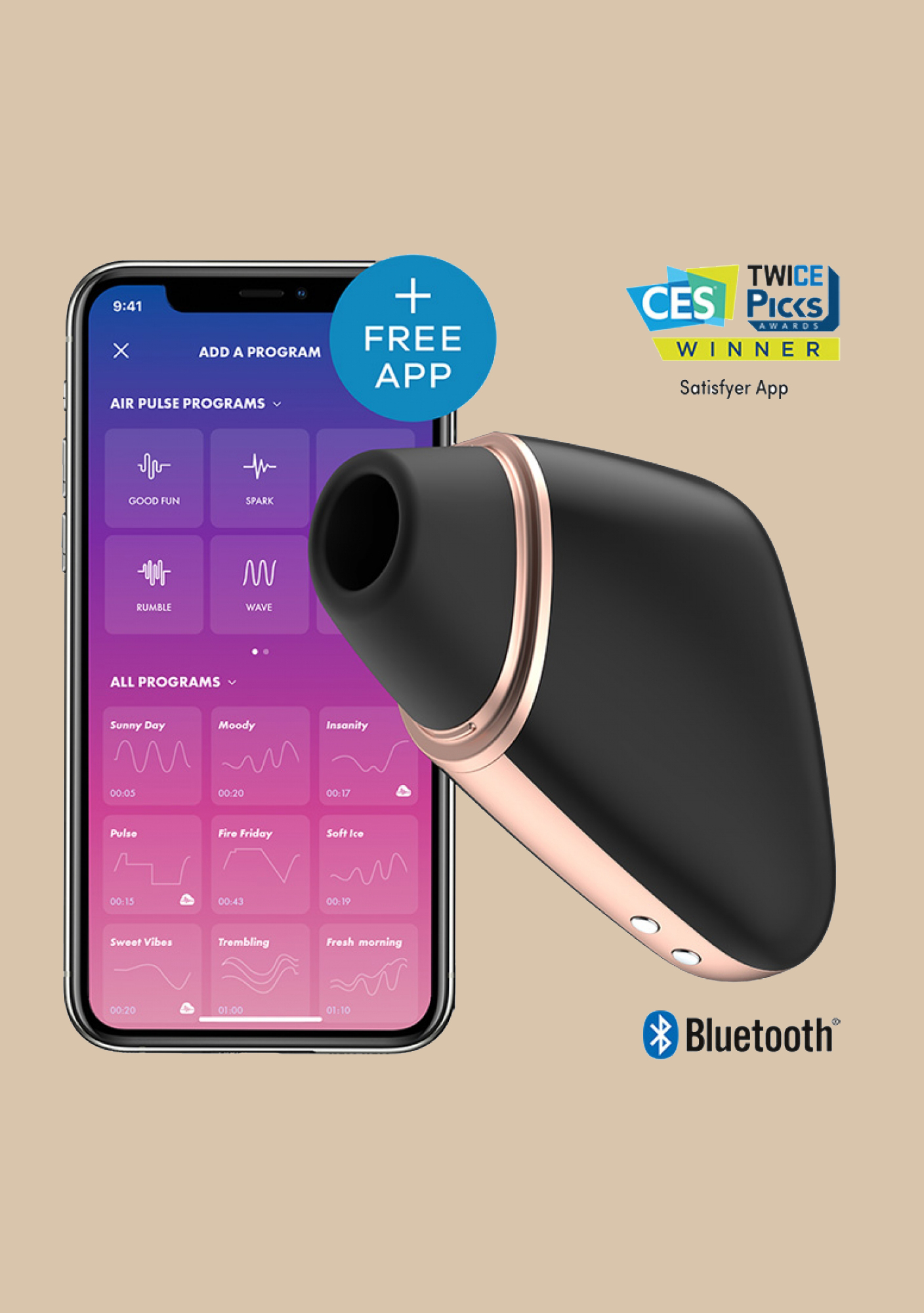 Satisfyer Love triangle air pulse stimulator - Sensual Minded