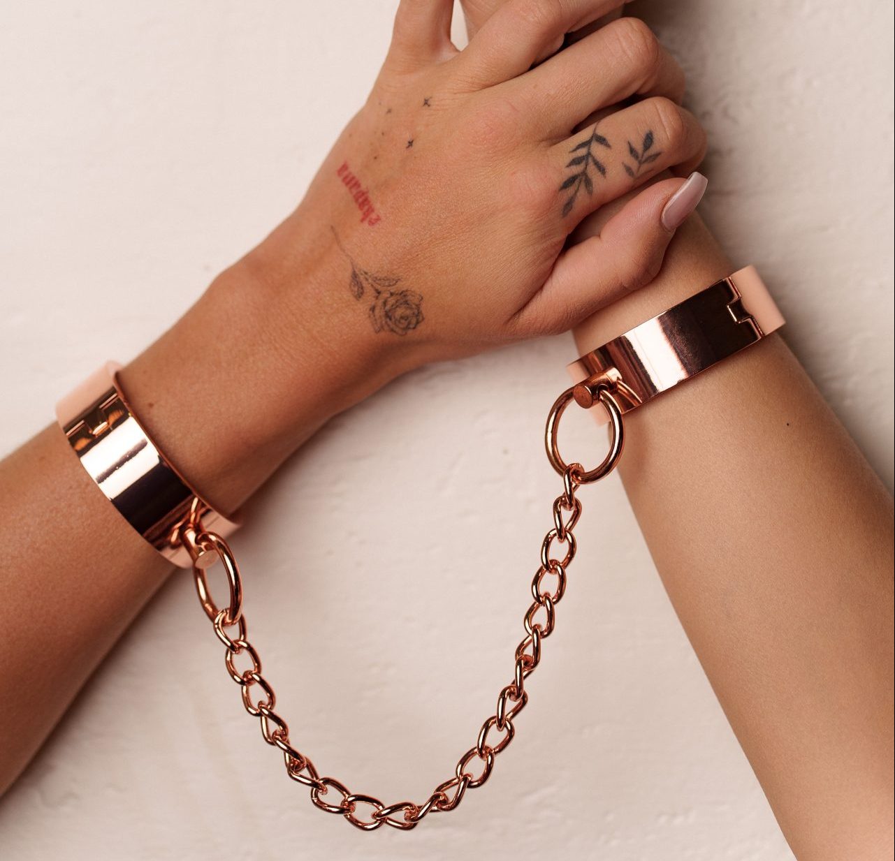 Luxy Rose Gold Cuffs - Sensual Minded
